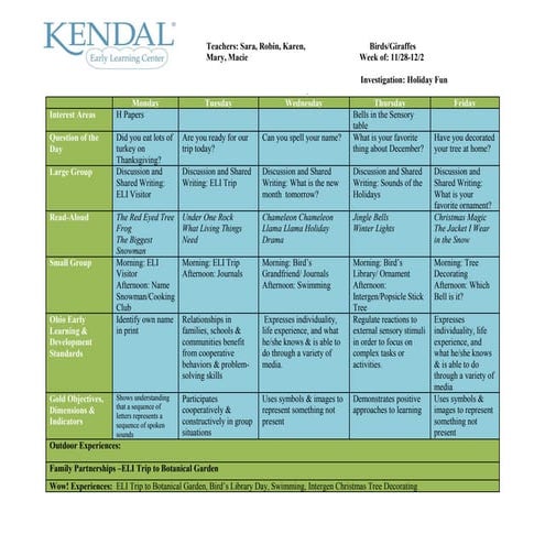 November week 5 holidays | PPT