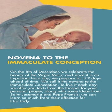 Novena to the Immaculate Conception | PDF
