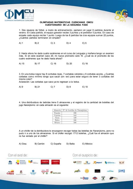 Exámenes De Matemáticas Para Quinto Grado ≡ SLIDESHARE ᐈ 2024