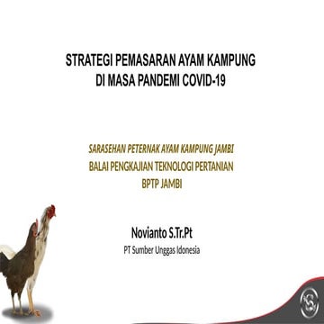 Novianto (2021) Strategic Bisnis Ayam Lokal di Tengah Pandemi Covid 19 ...