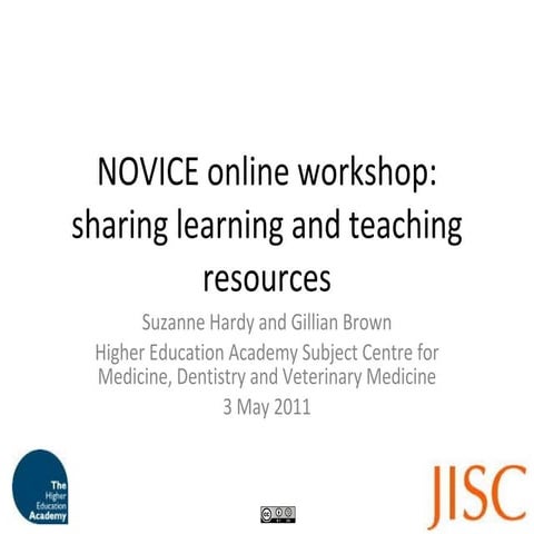 Novice online workshop_may_2011 | PPT | Education industry | Industries