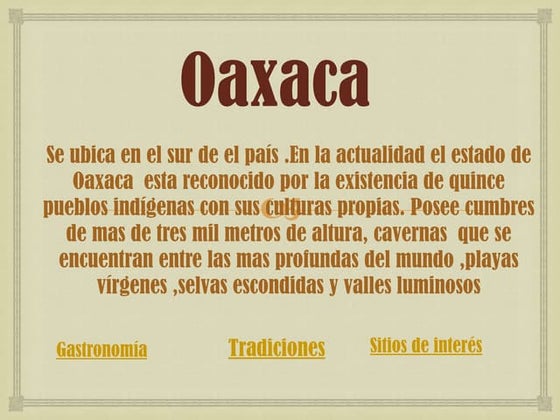 Oaxaca | PPT