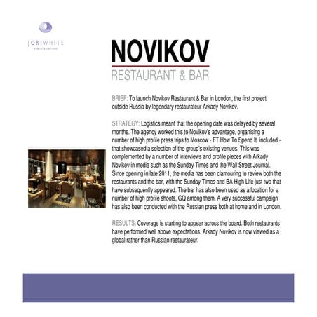Novikov case study | PPT | Free Download