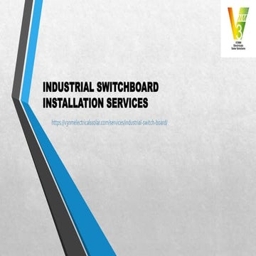 Professional Industrial Switchboard Installation Services | PPT