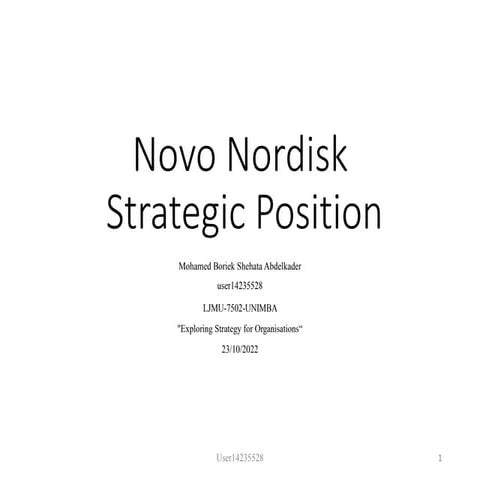 Novo Nordisk Strategic Position.pptx