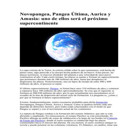Novopangea | PDF