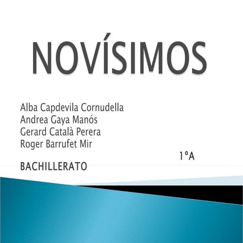 Novísimos | PPT