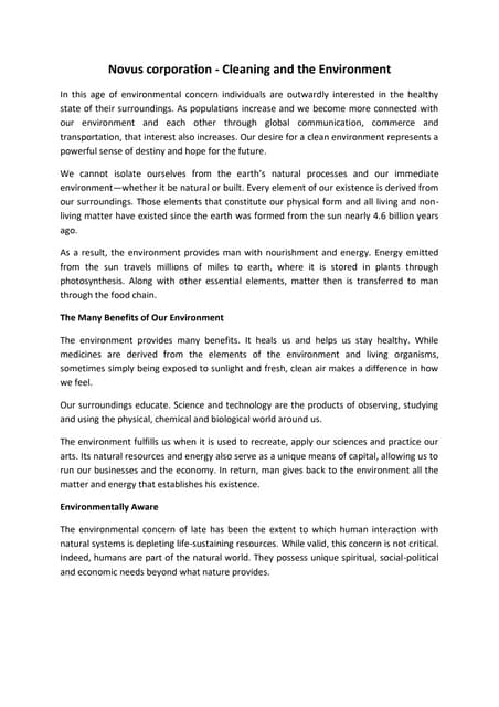 Environmental Stewardship and Sustainability | PDF