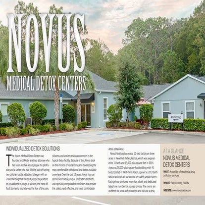 Novus Medical Detox Center Business View Magazine Feature | PPT