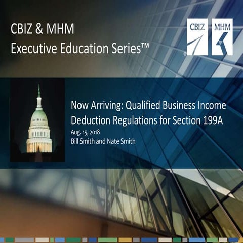 Webinar Slides: Now Arriving - Qualified Business Income Deduction ...