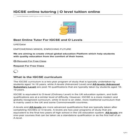nowclasses.com-IGCSE online tutoring O level tuition online.pdf