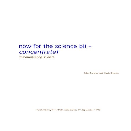 Now for the science bit - concentrate! | PDF