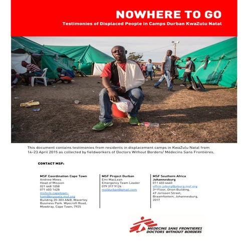 Nowhere to Go | PDF