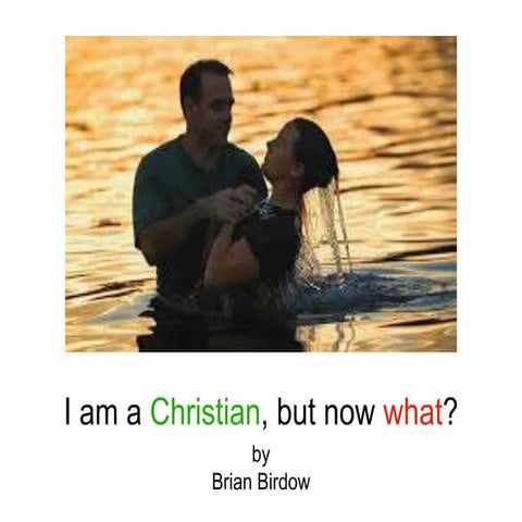 Now that I am a Christian, now what? | PPTX