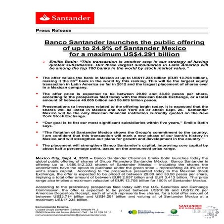 Santander launches a plan to boost SME growth | PDF