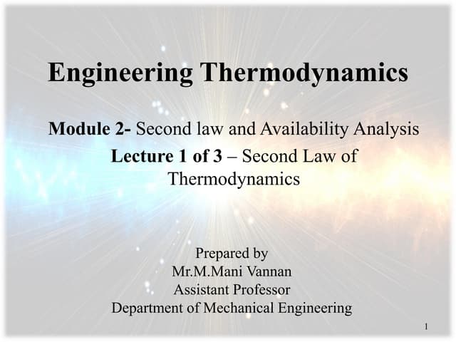 Unit 1 thermodynamic process | PPTX