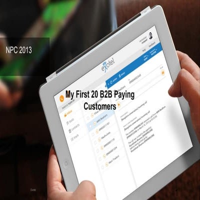 How to get your first 20 customers in a B2B business | PPT