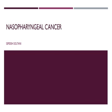 NPC Cancer Diagnosis to Treatment Approach | PDF