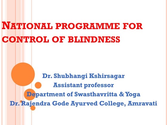 NPCBVI.pptx | Eye and Vision Conditions | Diseases and Conditions