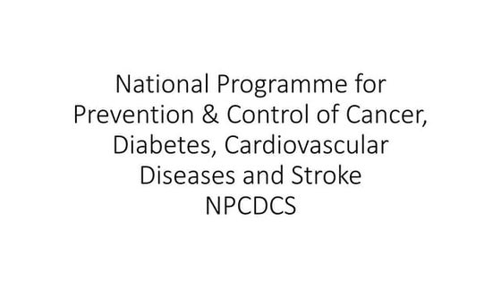 cancer control programme [Autosaved].pptx | Cancer | Diseases and ...