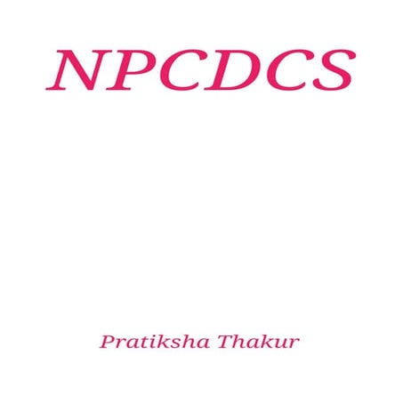 Npcdcs Programme Program Np Ncd Programme Pdf