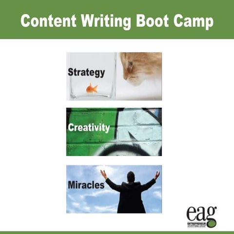 Content Writing Boot Camp for the Nonprofit | PPTX