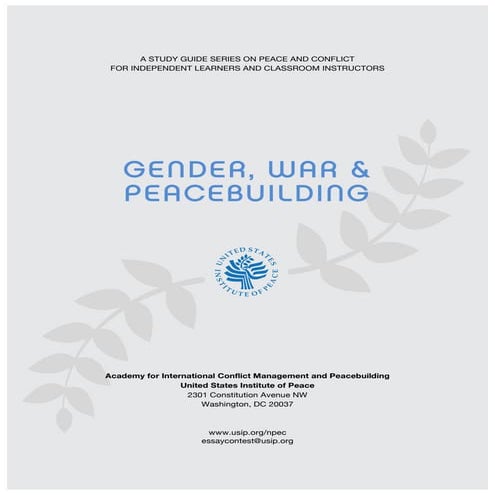 GENDER, WAR & PEACEBUILDING | PDF