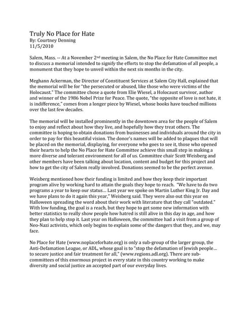 Feature Story - Sample | DOCX