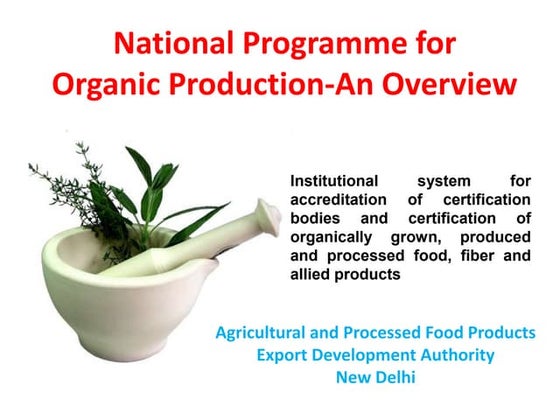 ORGANIC LABELLING REQUIREMENTS AS PER NPOP, NOP, EU, PRIVATE LABELLING ...