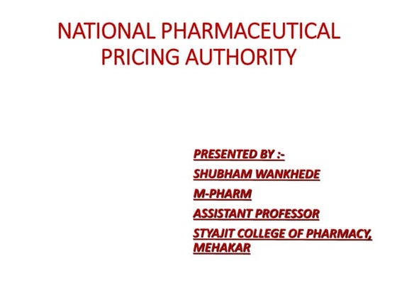 Drug Price Control Order -2013 | PPTX | Pharmaceutical Industry ...