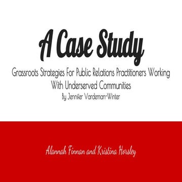 Nonprofit Public Relations Case Study | PPT