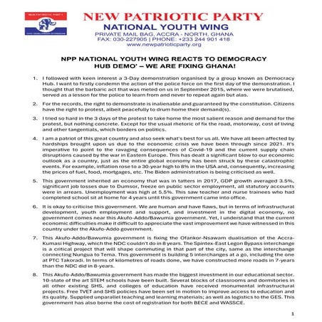 NPP YOUTH WING REACTS TO DEMOCRACY HUB DEMO.pdf