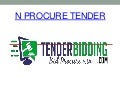 N procure tender bidding