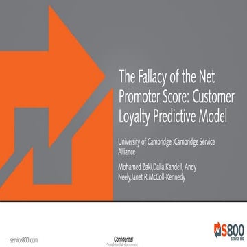 The Fallacy of the Net Promoter Score: Customer Loyalty Predictive ...