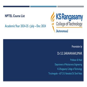 NPTEL 2024-25.pptx NPTEL 2024-25 NPTEL 2024-25 | PPTX