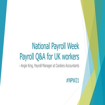 National Payroll Week: Payroll Q&A for your first job | PPTX