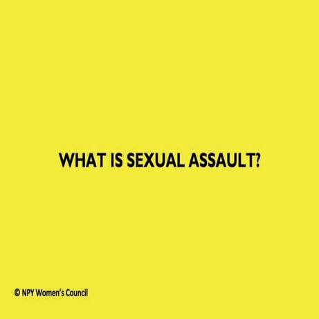 NPY Womens Council sexual assault booklet | PPT