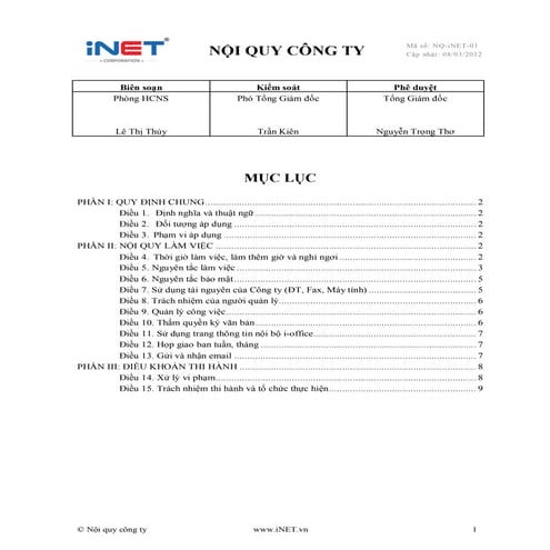 Nq i net-01-noi quycongty | PDF