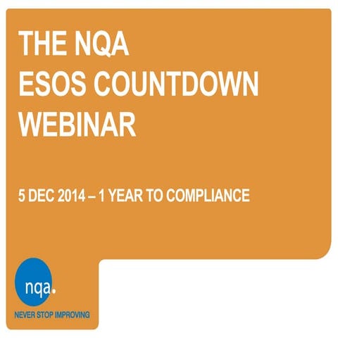 ESOS Assessment Presentation | PPT