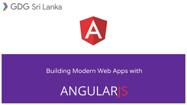 Building Modern Web Apps With Angularjs Ppt