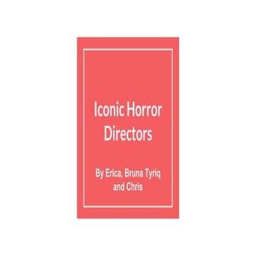 Horror film themes | PPTX