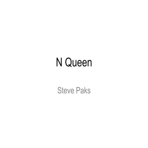 N queen | PPT