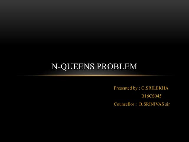 N Queens Using Backtracking Pptx