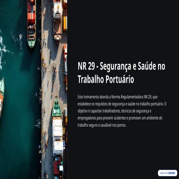 NR-29-Seguranca-e-SaudeTrabalhoPortuario | PPTX