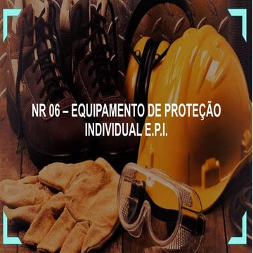 TREINAMENTO EPI NR06 COMPLETO APRESENTAÇÃO DE CONCEITOS | PPTX