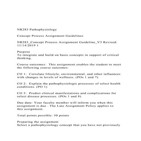 NR283 Pathophysiology Concept Process Assignment Guidel.docx