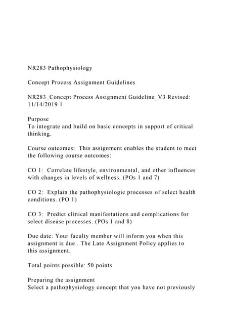 Pathophysiology paper Anatomy homework help.docx