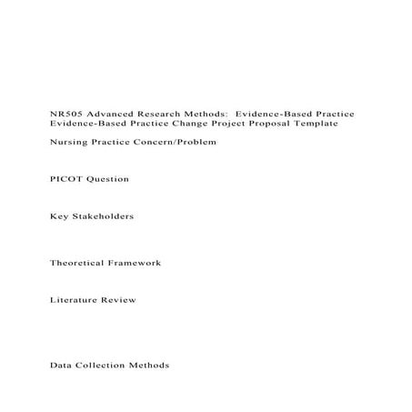 NR505 Advanced Research Methods Evidence-Based Pract.docx