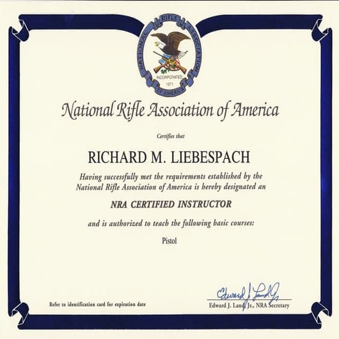 NRA Certificate | PDF
