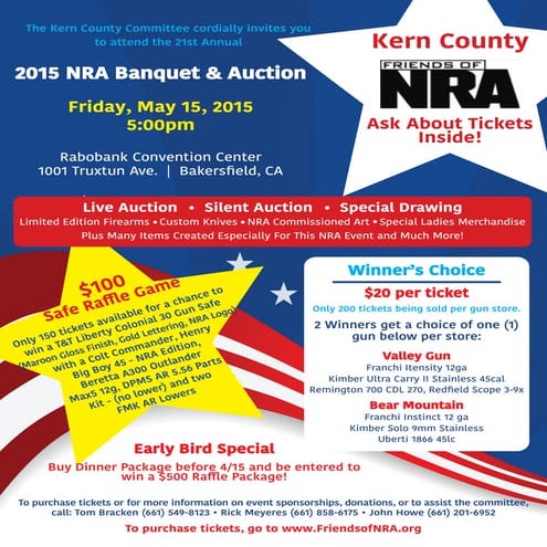 Annual Friends of NRA Fundraising Banquet & Auction | PDF